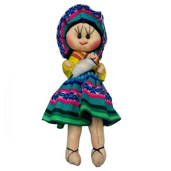 Other | Handmade In Peru Artisan Rag Doll Muecas Le Trapos De Peru ...